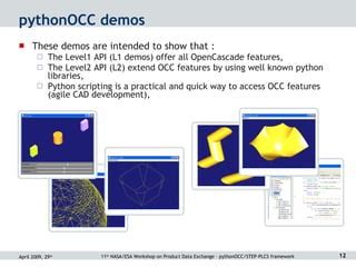 PythonOCC PDE2009 Presentation PPT