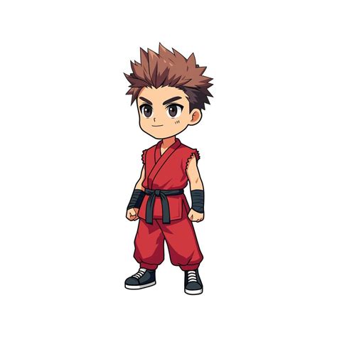 Fighter Cute Chibi Illustration Design 42682000 Vector Art At Vecteezy