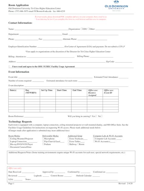 Room Usage Agreement Fill Out Sign Online DocHub