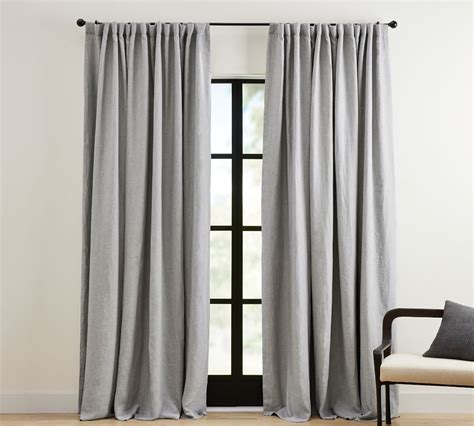 Belgian Flax Linen Curtain Pottery Barn