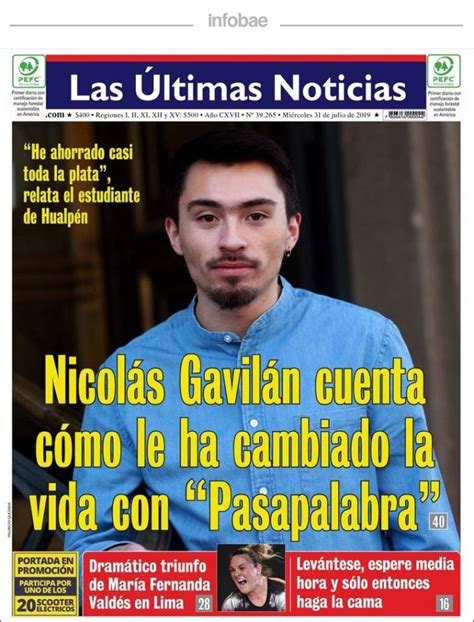 Las Ultimas Noticias Chile 31 De Julio De 2019 Infobae