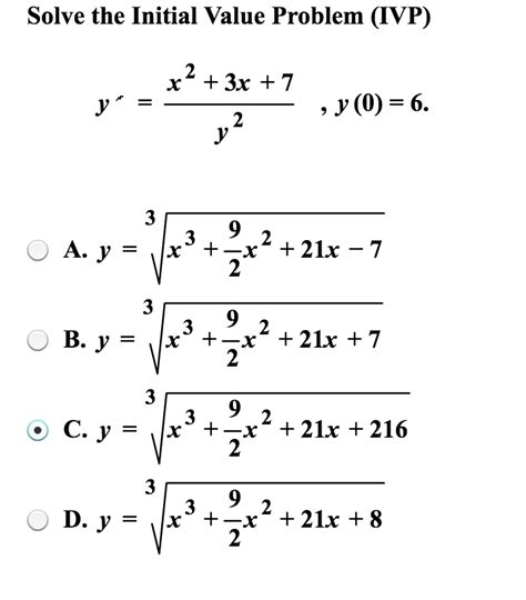 solved solve the initial value problem ivp y 0 6