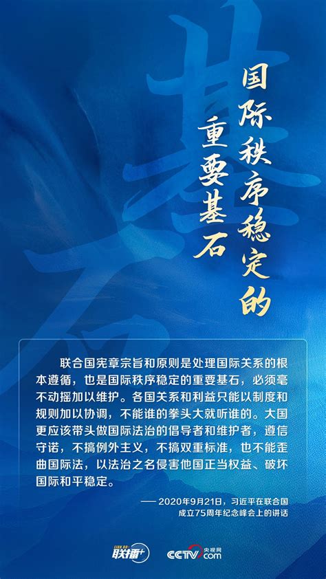 跟着习主席看世界｜坚持遵守联合国宪章宗旨和原则