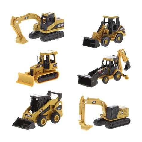 kit miniaturas micro cb 6 modelos caterpillar k85900cb minitractor
