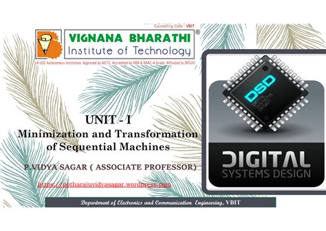 Dsd Module Notes Department Of Electronics And Communication Engineering VBIT