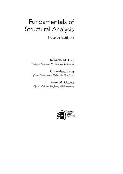 PDF Fundamentals Of Structural Analysis PDF FileFundamentalsof Structural Analysis Fourth
