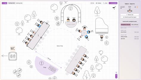 Template Wedding Seating Chart Poster