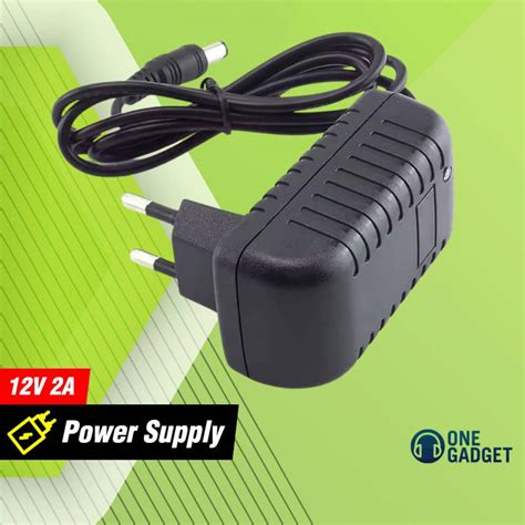 jual adaptor 12v 2a power supply 12v2a murni 12 volt 2 ampere shopee indonesia