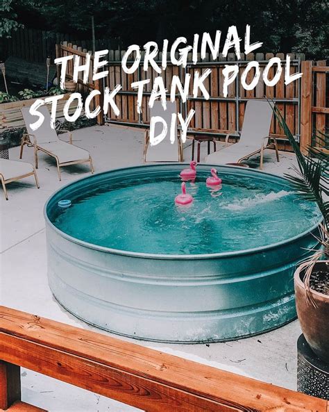 Stock Tank Pool Deck With Stairs Diy Water Trough Pool Convert Stock