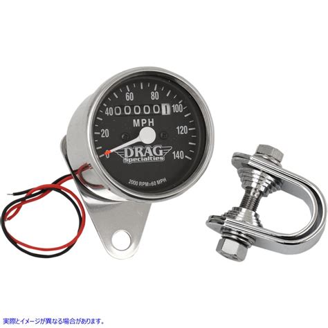 パーツデポ 取寄せ 24ミニメカニカルスピードメーター ドラッグスペシャリティーズ 24 Mph Mini Led
