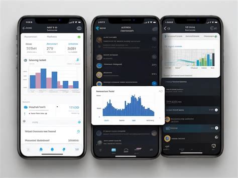 Premium Photo Dashboard Infographic Template With Flat Design Graphs