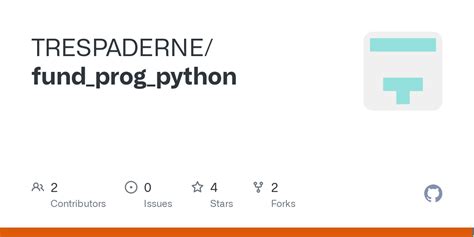 GitHub TRESPADERNE Fund Prog Python