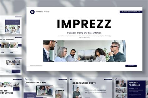 业务演示文稿ppt模板 Imprezz Business Presentation Powerpoint Template 51ppt模板 国外幻灯片 Keynote模板 免费ppt模板下载