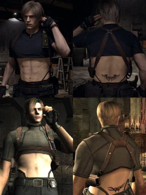 Re4r Leon Tramp Stamp Mod Leon Kennedys Tramp Stamp Know Your Meme