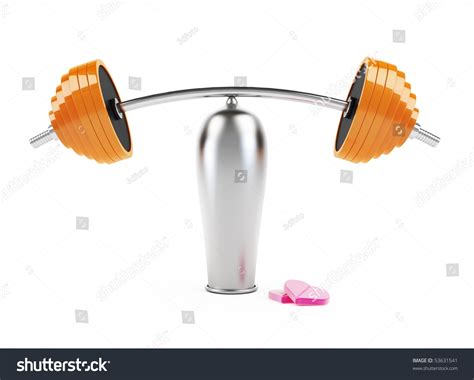 Stimulating Sex Tablets Isolated On White Stock Illustration 53631541