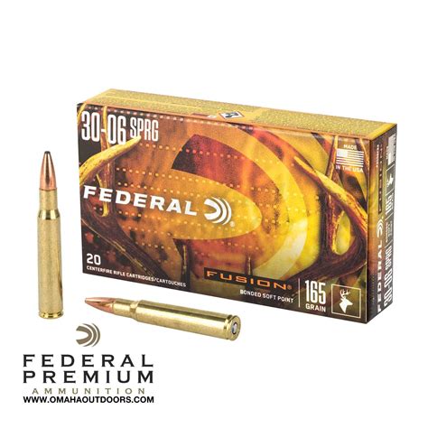 Federal Fusion 30 06 Springfield 165 Grain