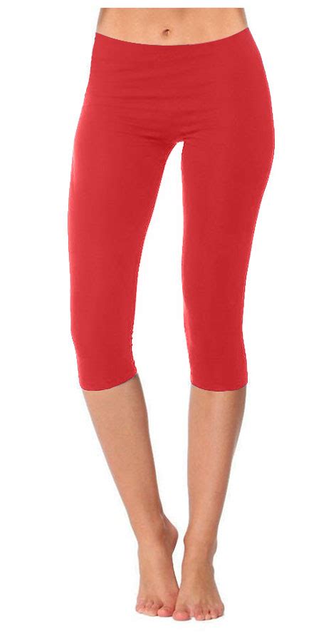 Crazy Chick Girls Dancewear Red Capri Leggings