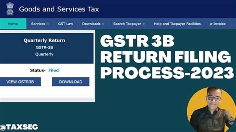 GST Return Filing Process How To File GSTR 3B How To File GST Return