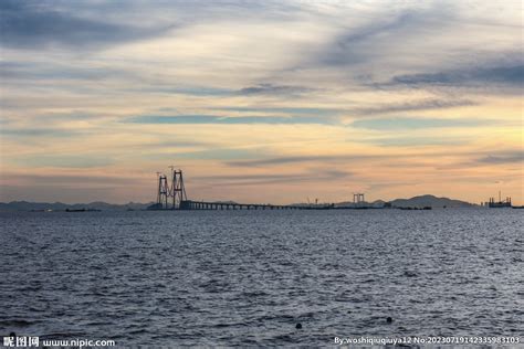海上晚霞摄影图自然风景自然景观摄影图库昵图网