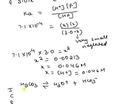 SOLVED Calculate The PH Of A Solution Containing 0 054 M Hypochlorous