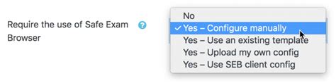 Safe Exam Browser Access Rule Moodledocs