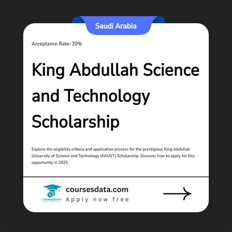 King Abdullah University Of Science And Technology Scholarship 2025 Outstanding Opportunity In