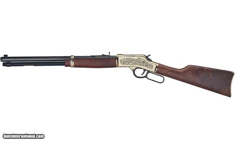 Henry Big Boy Brass Side Gate Engraved Model 357 Mag For Sale