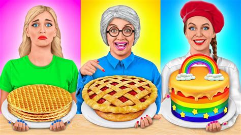 Me Vs Grandma Cooking Challenge 3 Simple Secret Kitchen Hacks And