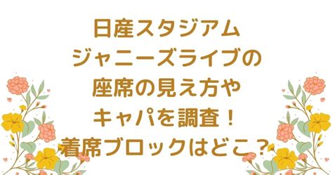 日産スタジアム旧ジャニーズライブでの座席の見え方やキャパを調査！着席ブロックはどこ？ Make My Day