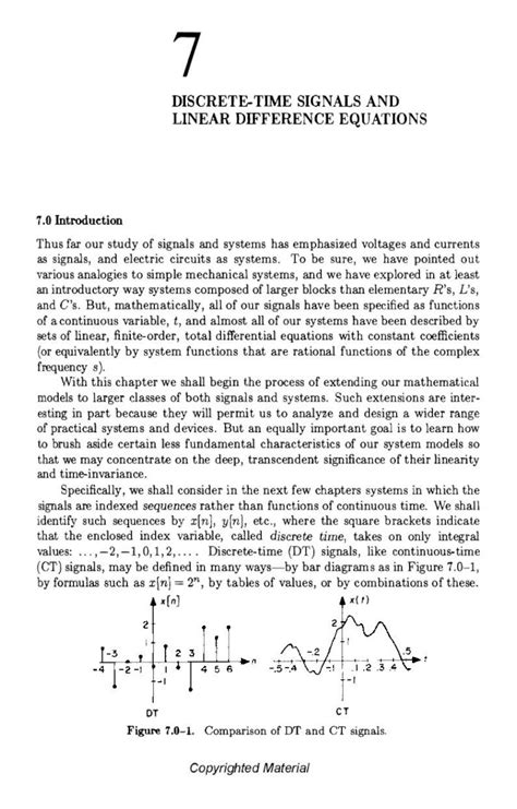 Pdf Discrete Time Signals And Linear Difference …7 1 Linear
