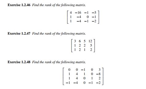Solved Find The Rank Of The Following Matrix [4 1 1 16