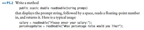 Solved P52 Write A Method Public Static Double