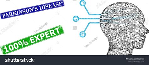 Network Neural Interface Image Parkinsons Disease Stock Vector Royalty Free 2055028799