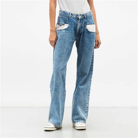 Джинсы Maison Margiela голубые, - купить за 35700 ₽ | SFS