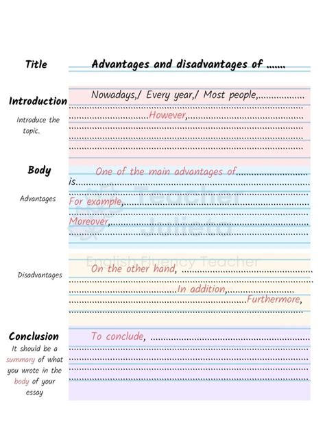Advantages And Disadvantages Essay Teacher Julieta