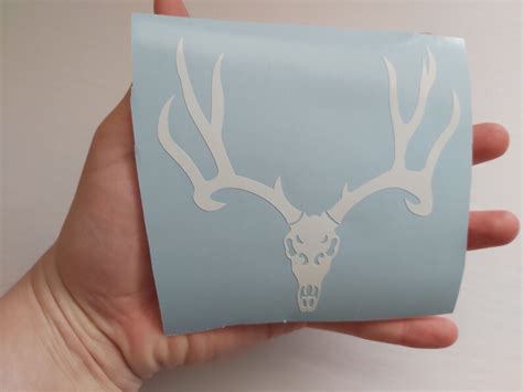 Mule Deer Sticker Hunting Decal Antler Decal Deer Skull Etsy