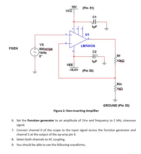 Solved Non Inverting Amplifier For The Circuit Shown In Chegg Com