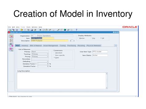 Ppt Oracle Configurator Cycle Inventory Management Creation Guide
