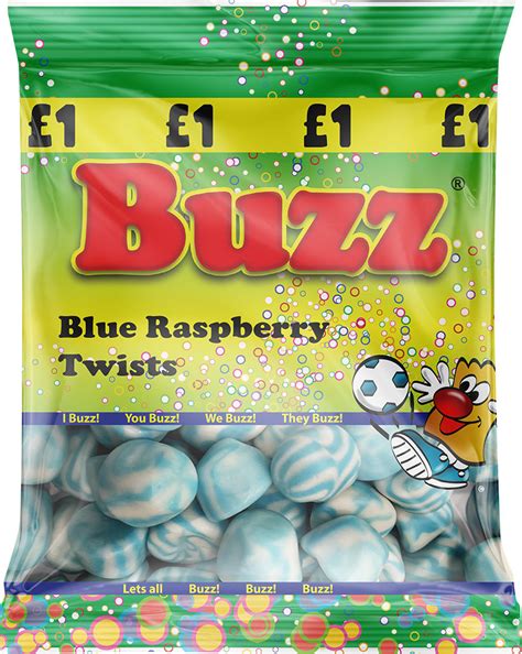 Buzz Sweets Blue Raspberry Twist Share Pack Uk Free Delivery