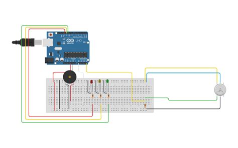 Circuit Design Sensor De Gás Tinkercad