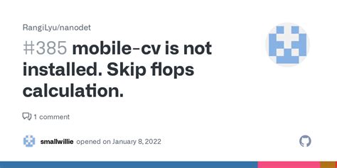 Mobile Cv Is Not Installed Skip Flops Calculation · Issue 385