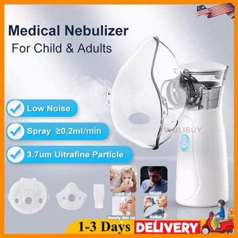 🔥ultrasonic Nebulizer Machine Portable Steam Ventoline Inhaler Mesh