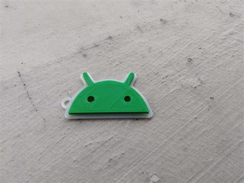 3mf File Android Logo Keychain・3d Print Design To Download・cults