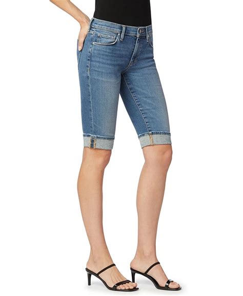 Hudson Jeans Amelia Cuffed Denim Bermuda Shorts Macys