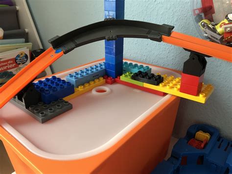 Lego Duplo To Hot Wheels Hinge Adapter V3 Beta Trackholder With