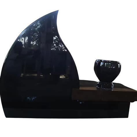 Customized Designs For Polished Black Red Grey Granite Tombstones