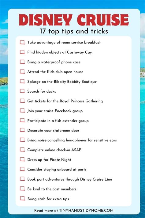 17 Top Disney Cruise Tips And Tricks To Know Before You Go Tiny Hands