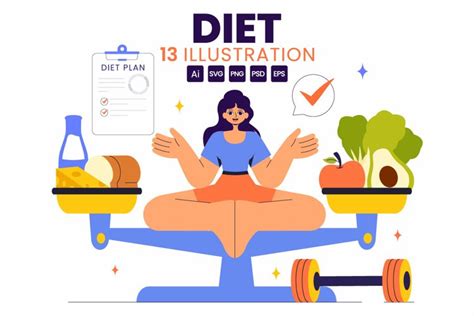 13 Healthy Diet Plan Illustration