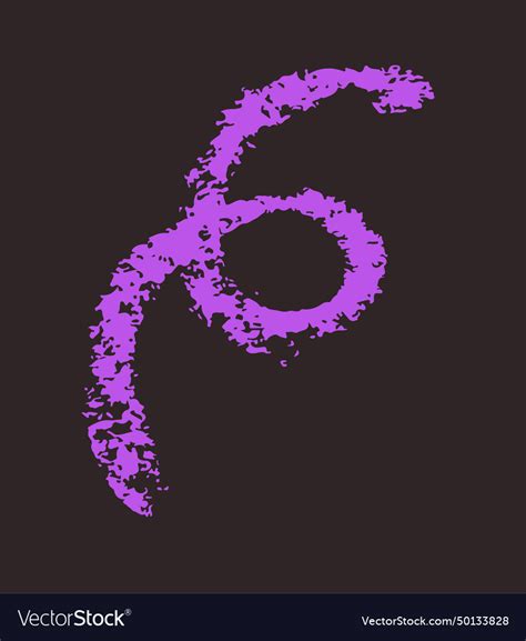 Simple Curl Drawn With Crayons Royalty Free Vector Image