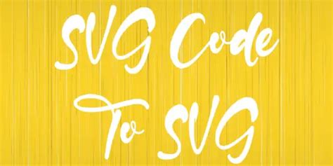 Svg Code To Svg Image Converter